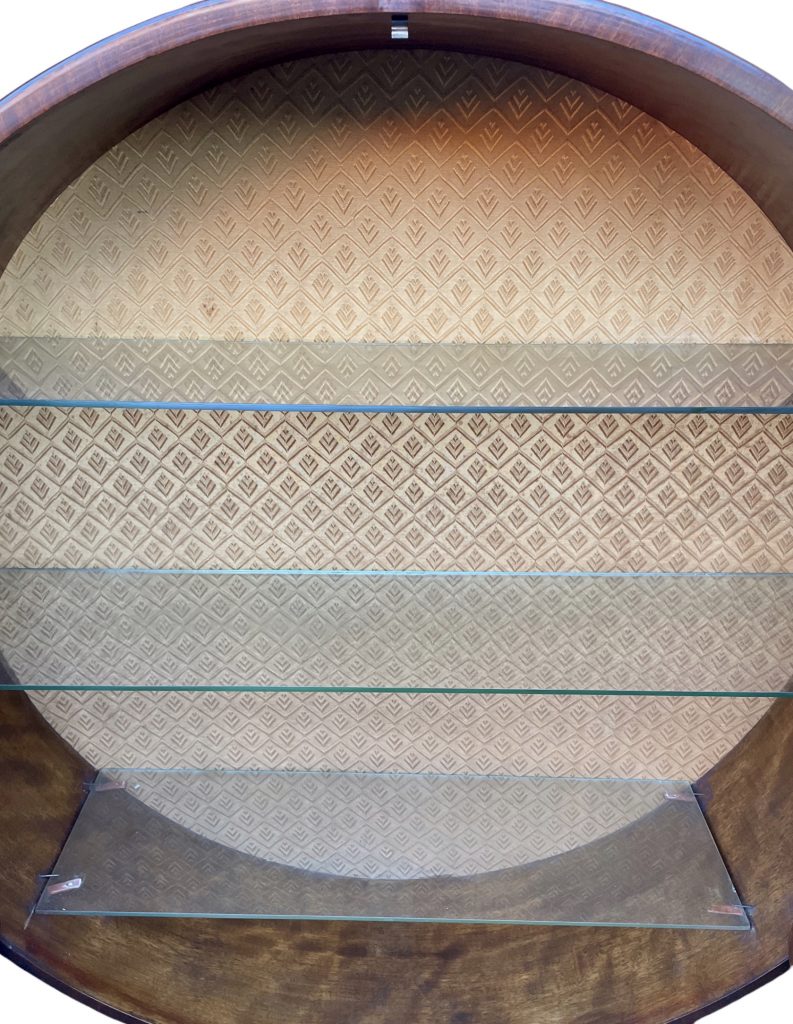Art Deco Circular Display Cabinet - Poirot Art Deco Furnishings