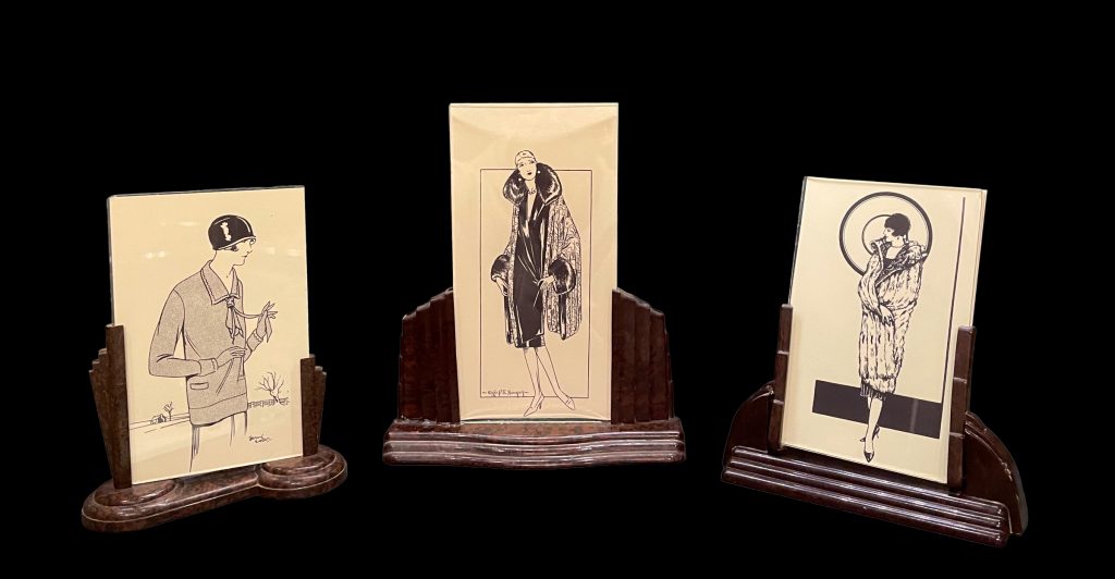 A set of Three Art Deco Bakelite Frames - Poirot Art Deco Furnishings