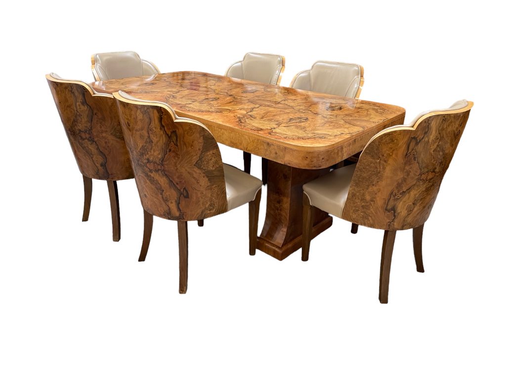 Superb Hille Art Deco Dining Room Table and Six Chairs - Poirot Art ...