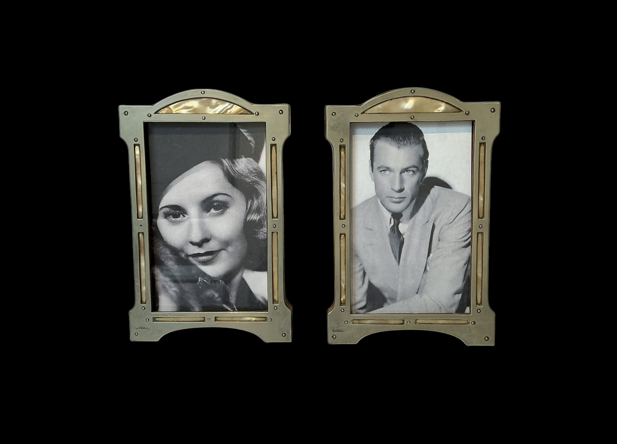 Sold - Pair of 1920s Photo Frames - Poirot Art Deco Furnishings