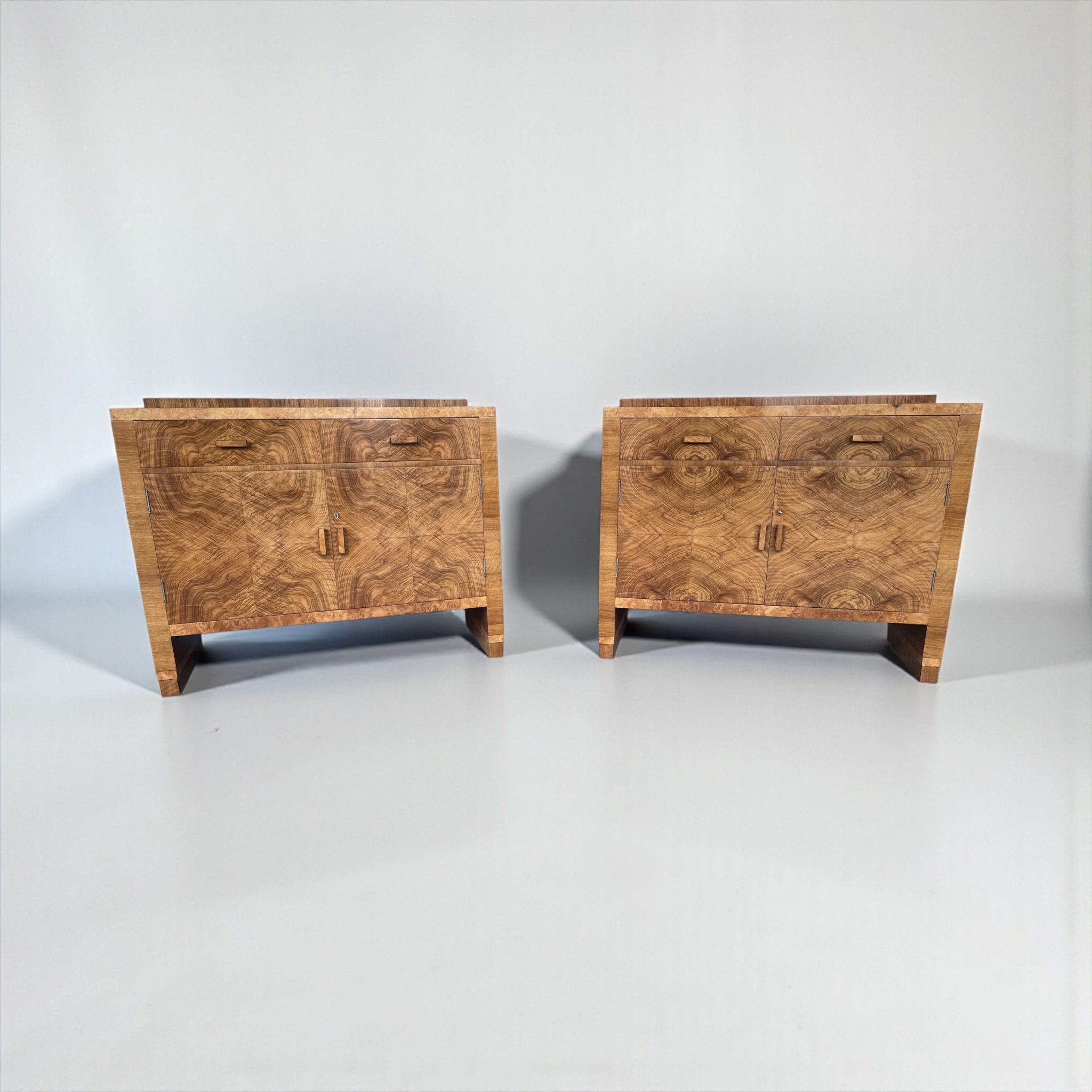 Pair Of Fine Art Deco Cabinets - Poirot Art Deco Furnishings